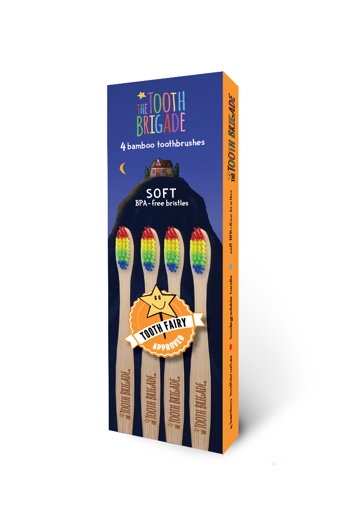 Bamboo toothbrush 4 pack – The Tooth Brigade Store